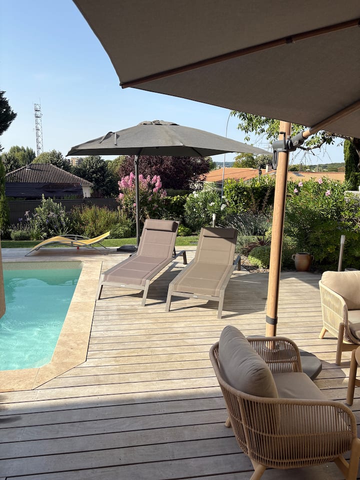 Agréable Maison Avec Piscine - Proche Gare - Angoulême