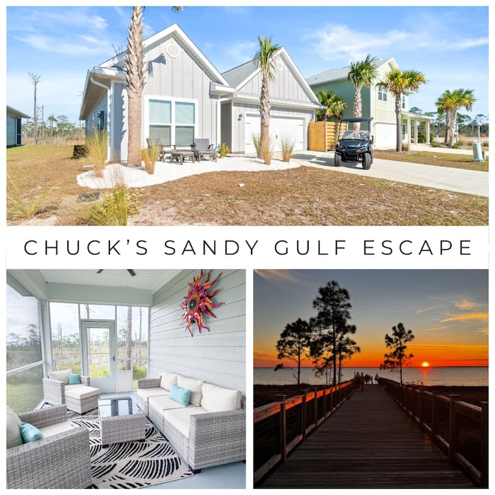 Chuck's Sandy Gulf Escape - Walk To The Beach! - Port St. Joe, FL