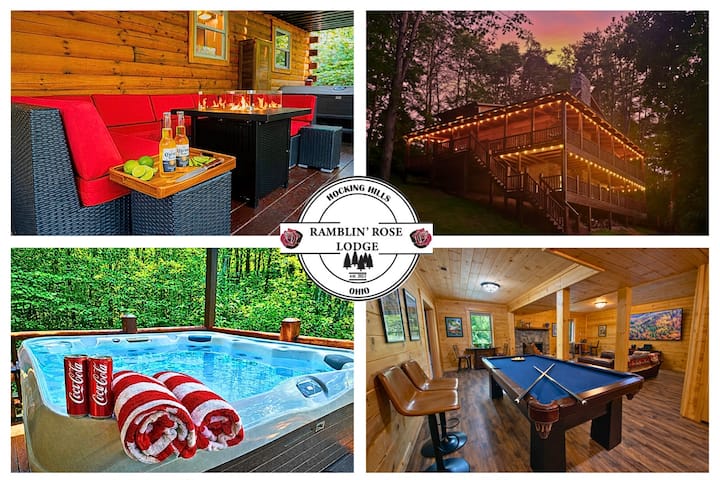 Luxury Lodge~hot Tub~game Room~huge Deck~dogs Ok - Hocking Hills State Park, OH