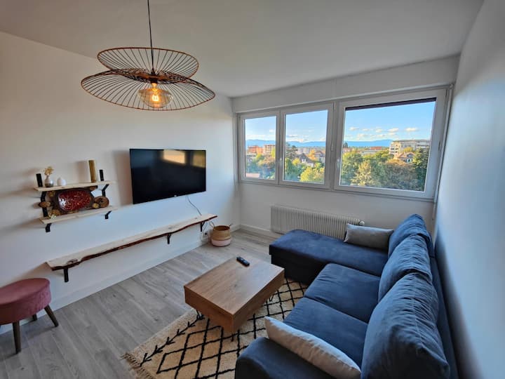 Studio Chaleureux, Superbe Vue ! - Annemasse