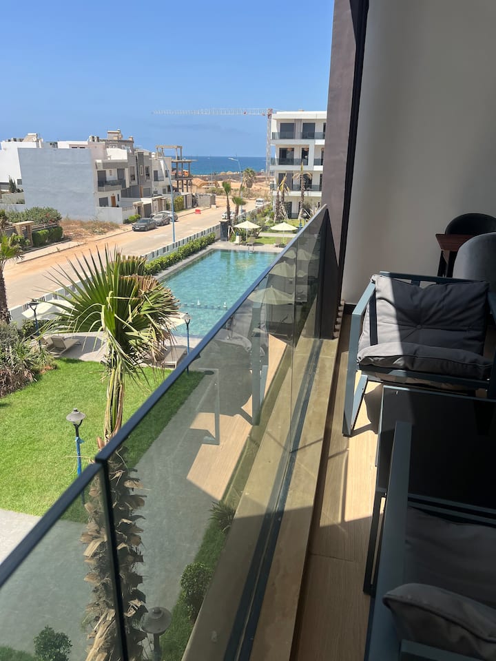 Vue Piscine Neuf Mansbeach Wifi - Mohammedia