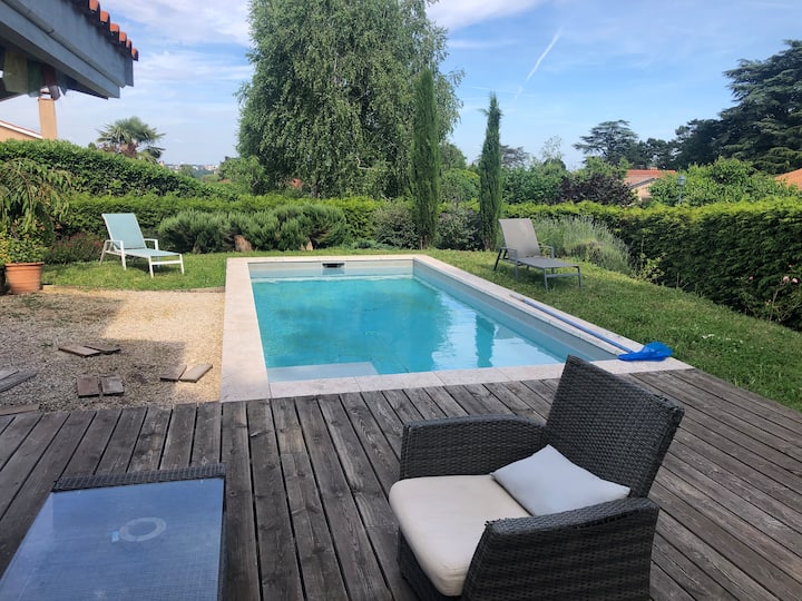 Maison Piscine/tennis 4 Chambres - Lyon