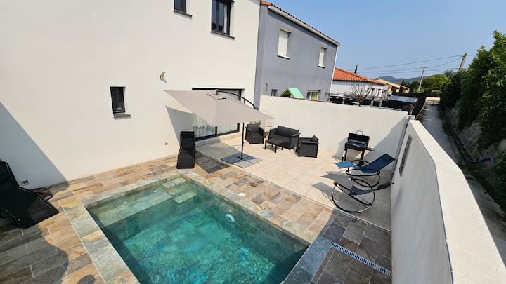 Maison Moderne Avec Piscine Privée - Vinça