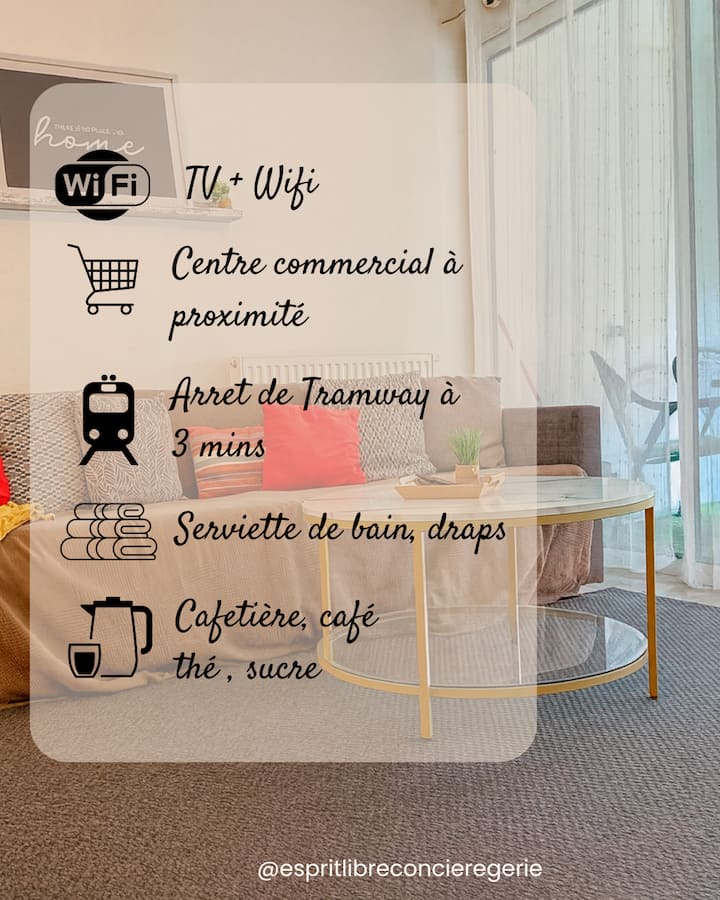 Agréable T2 à 2 Mins Montpellier - Juvignac