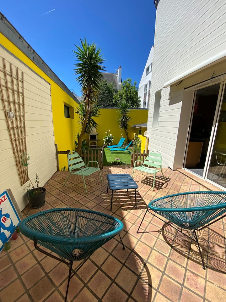 Bord De Mer Maison De Ville Avec Jardin Près Plage - Saint-Nazaire