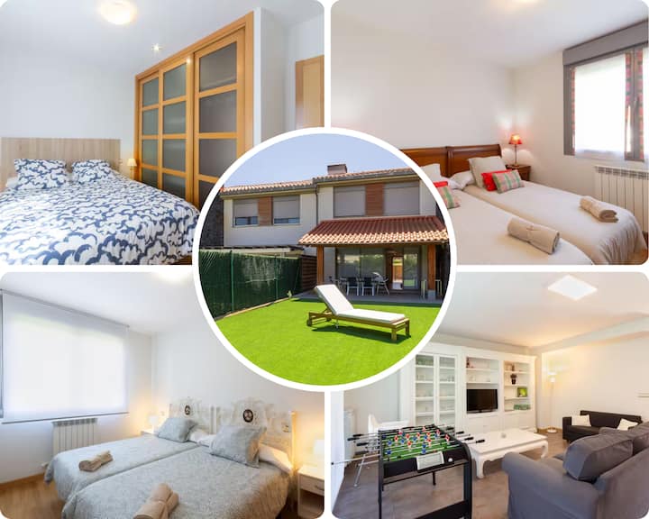 Chalet 3 Hab | Piscina & Tenis | Patio Bbq - Santo Domingo de la Calzada