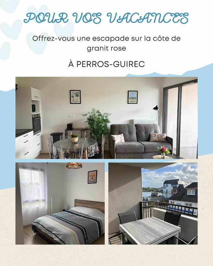 Appart Vue Sur Le Port De Perros Guirec 2/4p - Perros-Guirec
