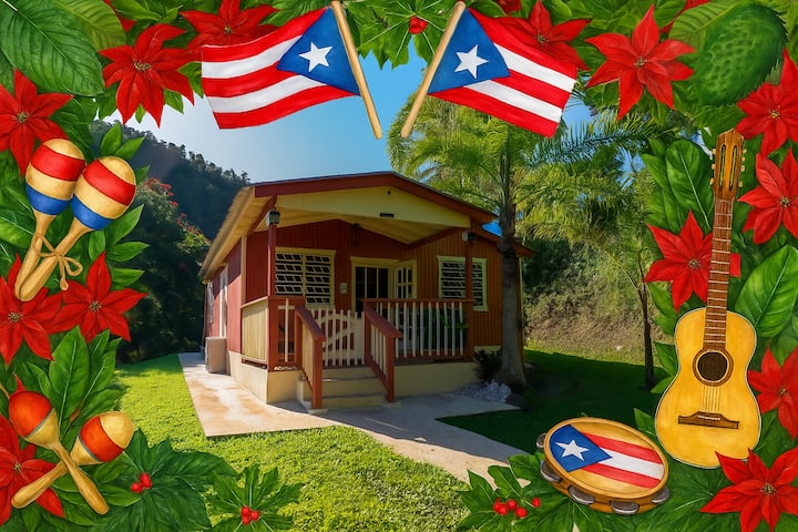 Orocovis - Wood Cabin, River, Hot Tub, Fire Pit - Puerto Rico