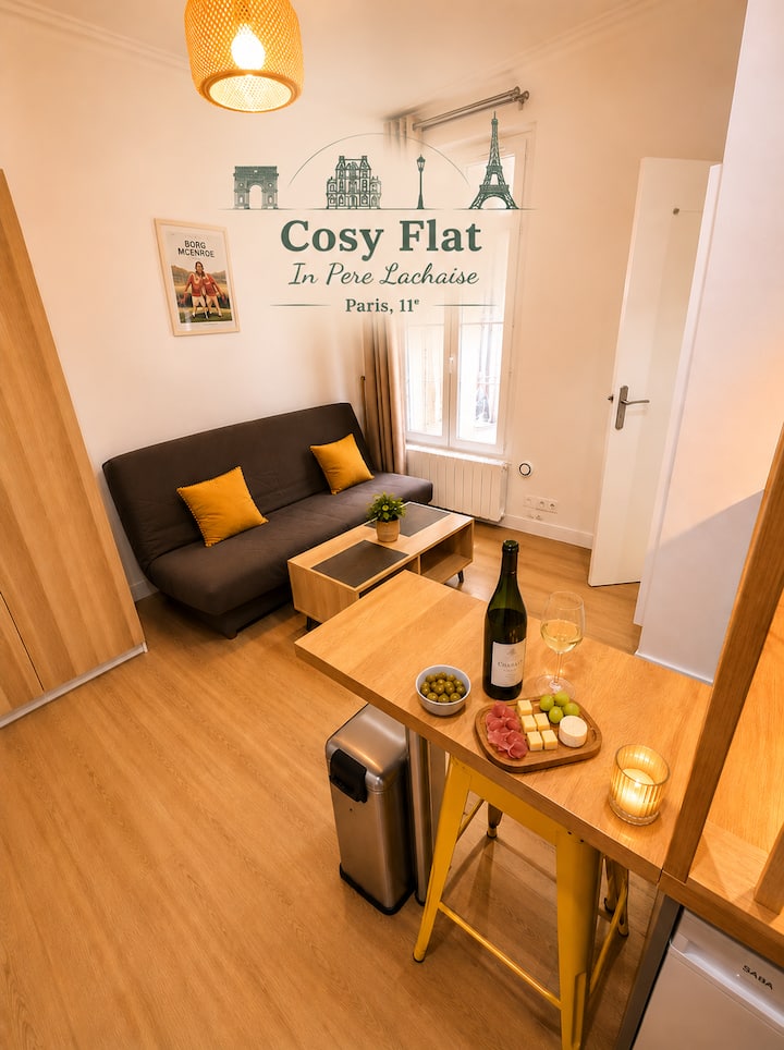Cosy Flat In Pere Lachaise - Parc des Expositions Paris le Bourget