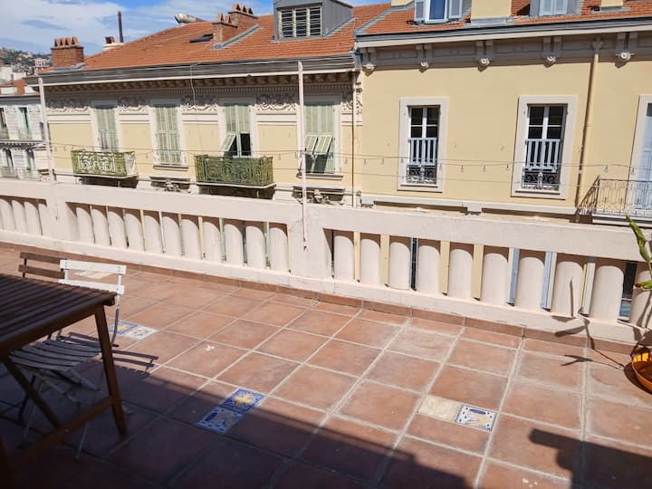 Chambre (4) Dans Appartement + Splendide Rooftop - Nice