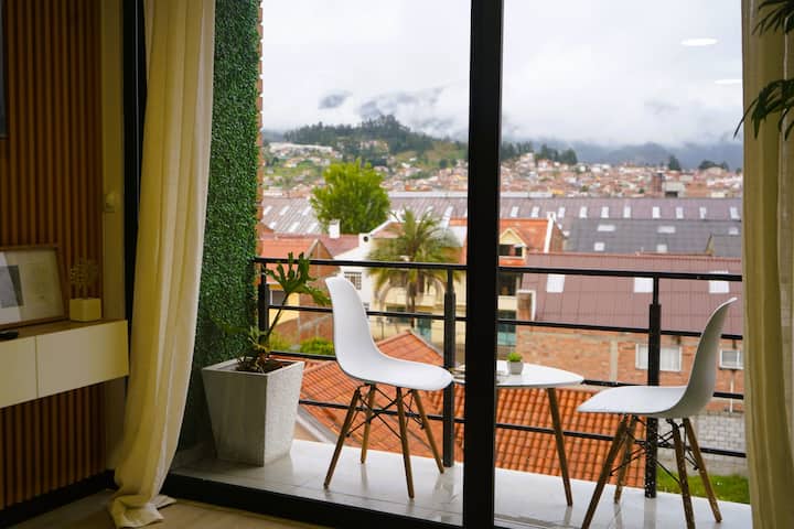Luxury Terrace Suite: Panoramic View And Garage - Cuenca