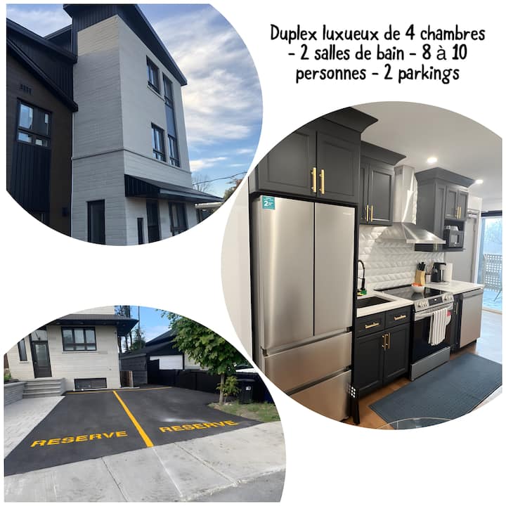 Duplex - 4 Ch_8@10 Pers - 5min Place Bell- 2 Parks - Montreal