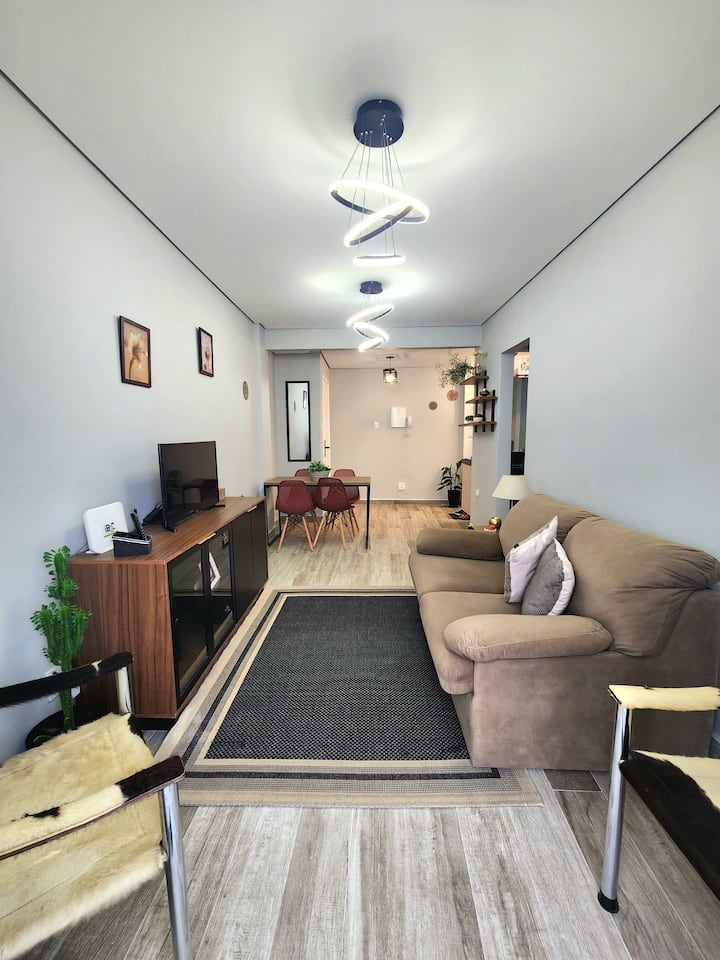 Belo Apto No Gonzaga - Uma Quadra Da Praia - Santos State