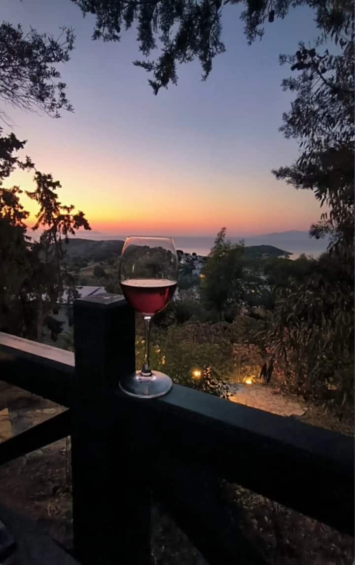 Romantic Tiny House In Foça• Terrace With Sea View - Foça
