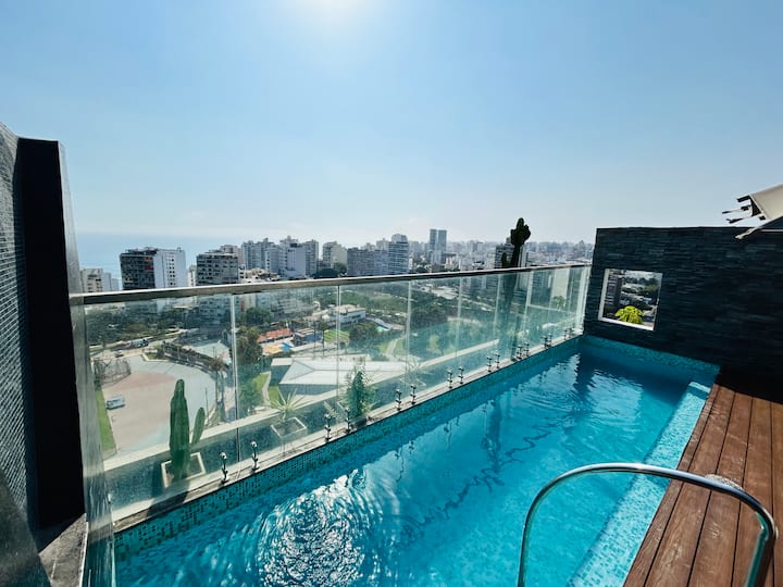Luxury Apart + Pool + Gym - Barranco & Miraflores - Lima