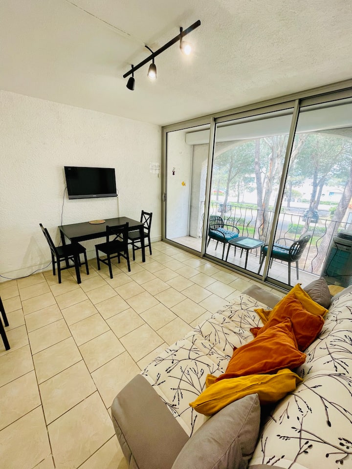 Studio Cabine Bord De Mer, Parking Gratuit, Wifi - Argelès-sur-Mer