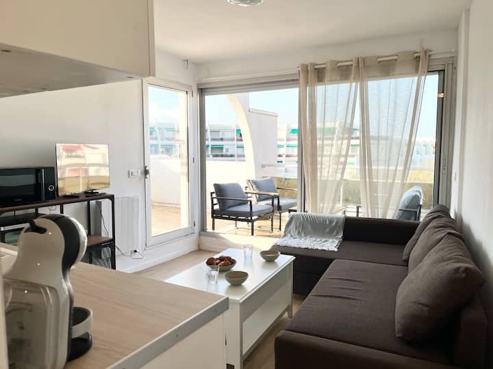 Studio Rénové A Coté De La Plage - La Grande-Motte