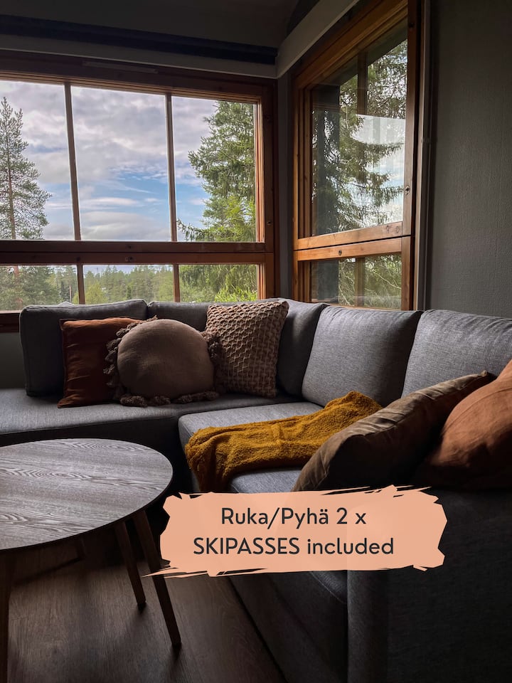 Rinneköngäs Ruka/pyhä 2 X Skipasses Included - Ruka