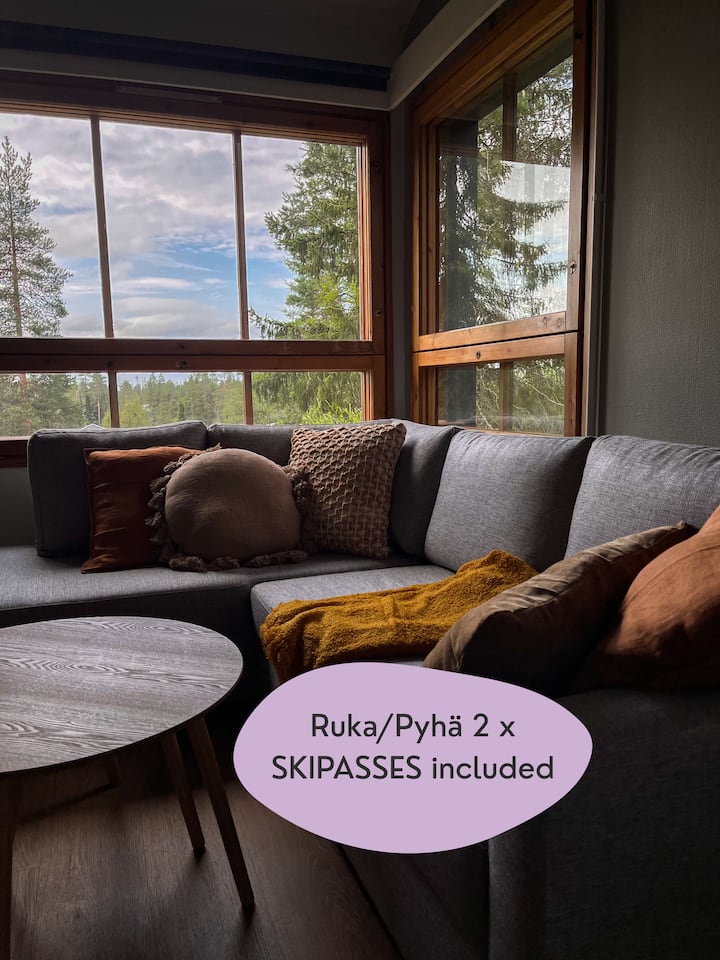 Rinneköngäs Ruka/pyhä 2 X Skipasses Included - Ruka