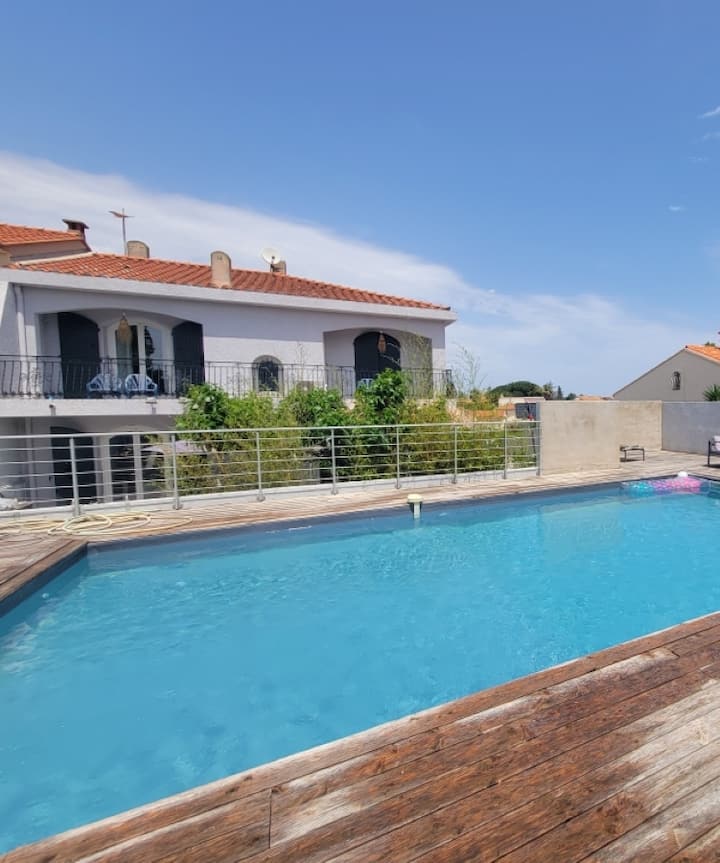 Maison Familiale Avec Piscine à 2 Km De La Plage. - Canet-en-Roussillon