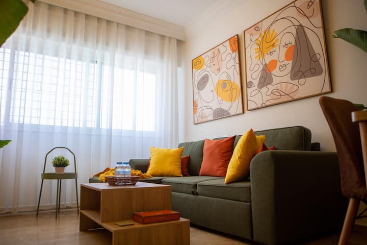 Cosy, Fiber Optic, Garage, 5 Guests, Near Stadium - Rabat