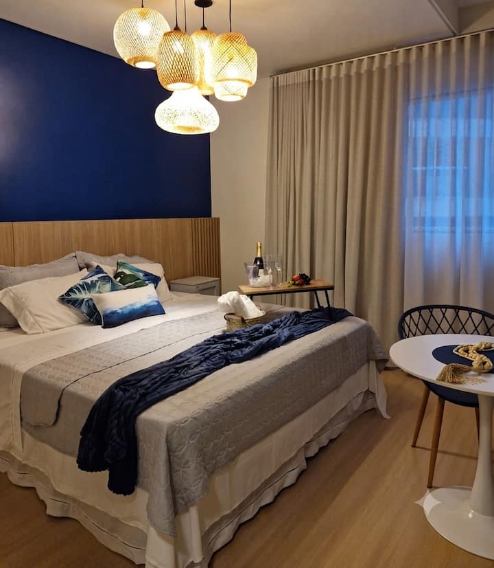 Studio Premium 14: Quadra Da Praiacozinhapiscina - Santos, Brasil