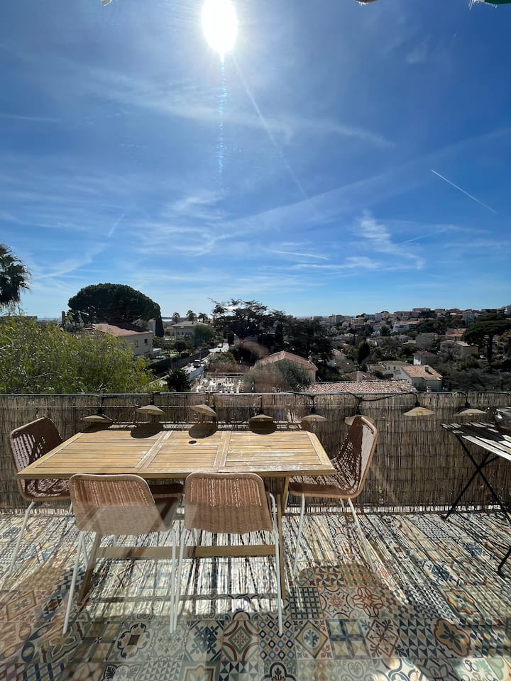 Charmante Chambre Appartement Vue Mer - Cannes