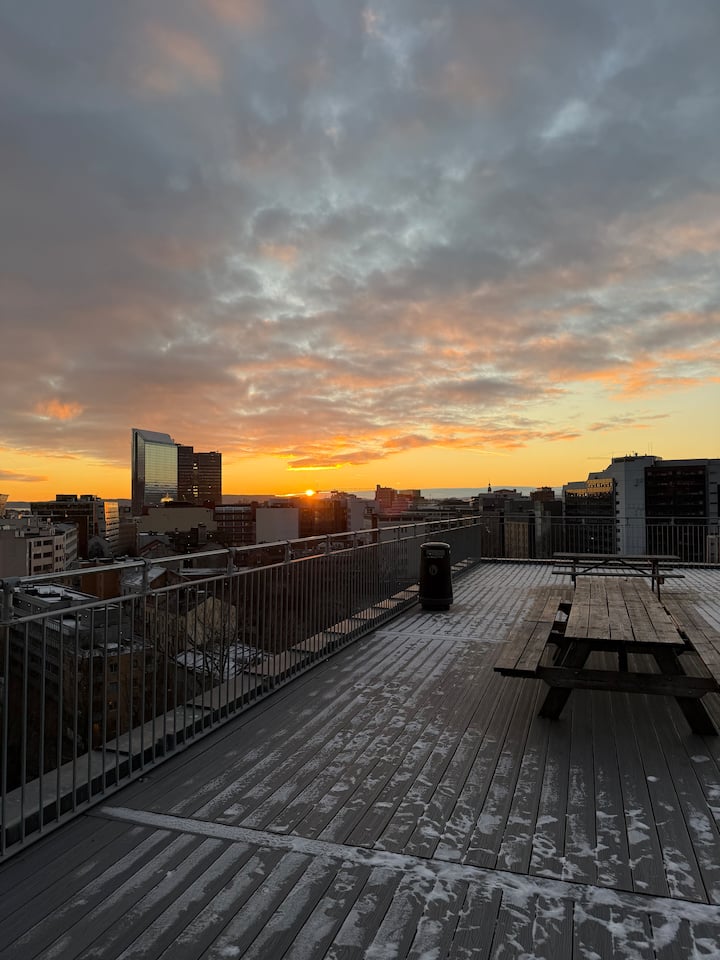 Toppleilighet På Grünerløkka, Solrik Takterrasse - Oslo