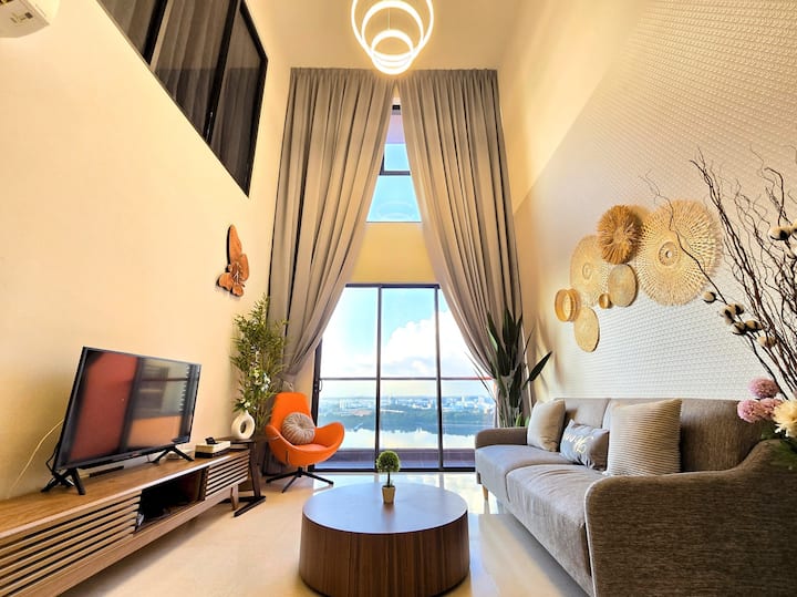 Loft Suite Seaview 2br Jb Ciq 7 Pax - Johor Bahru