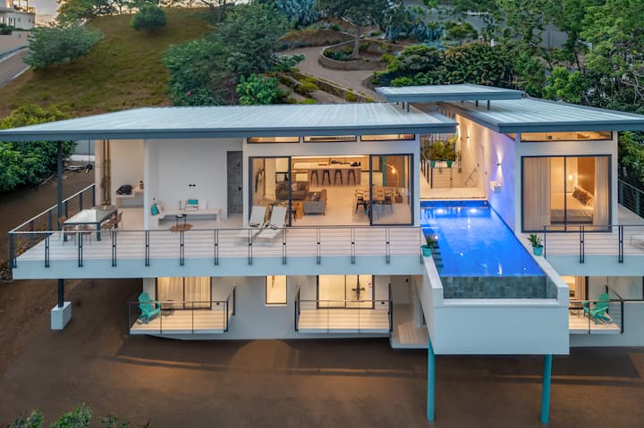 Villa Luxe - Piscine à Débordement - Vue Jungle - Tamarindo