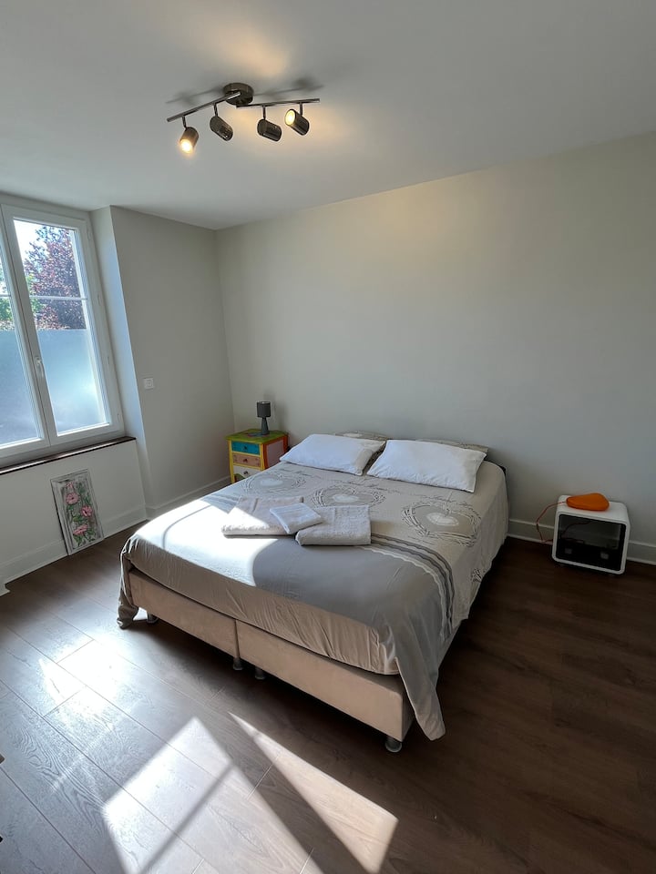 Appt 100% Climatisé, Grand Lit 160, Calme&confort - Bourg-en-Bresse