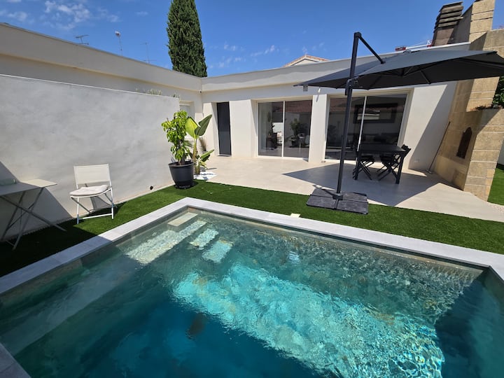 Maison Centre Ville : Piscine - Clim - Parking - Montpellier
