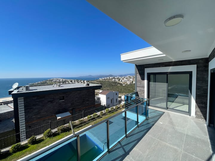 Villa Yakışıklı Bodrum Vue Sur Mer Avec Piscine - Güvercinlik