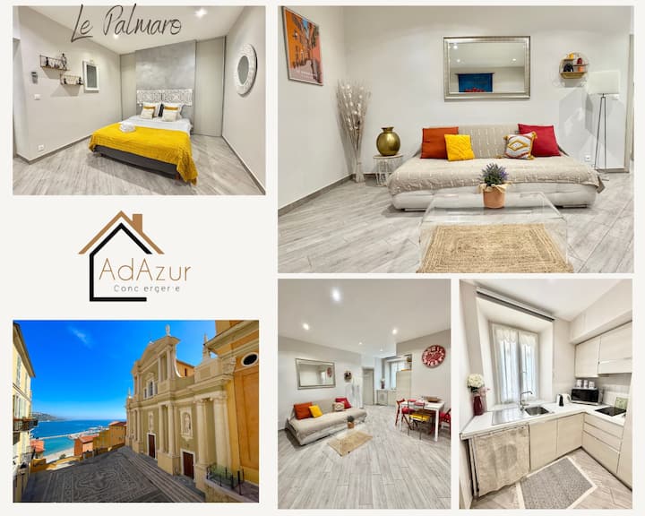 Le Palmero Centre Ville, Plage, Clim - Menton