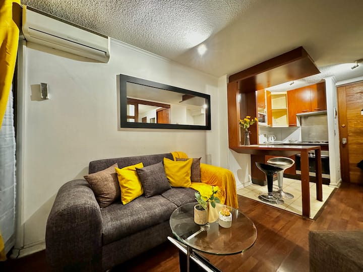 Apartamento En Bellas Artes Con A/c - Santiago (Chile)