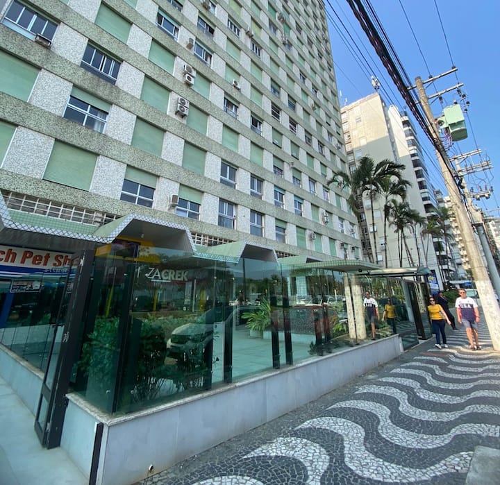 Apto Em Frente Ao Mar Santos - Santos