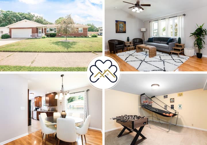 Tdj Getaway<>4br Home W/game Room - 사우스벤드