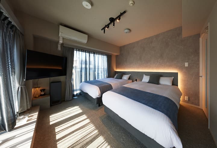 【Rh20-d】バルコニー付きの最上階！ホテルに1室のみのスイートルーム！ - Fukuoka