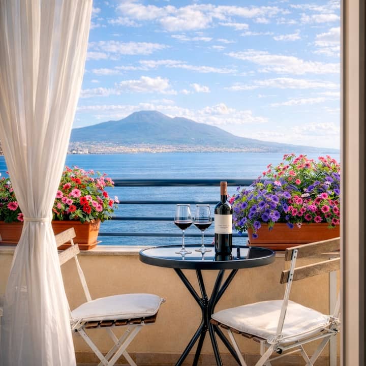 Magnifique Vue Mer Entre Sorrente Et Positano - Positano
