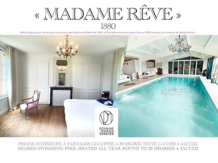 "Madame Rêve"   >Piscinechauffée29degrés>jacuzzi - Pont-Audemer