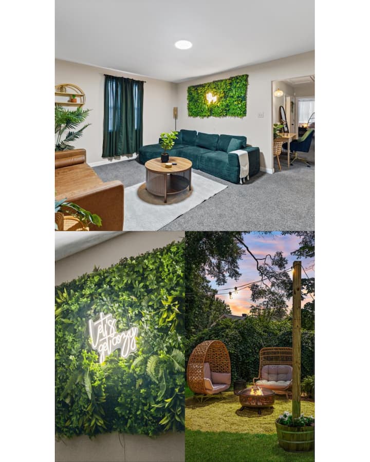 Cozy+ Boho Cottage W/ Back Yard Oasis! Sleeps 6 - Goldsboro, NC