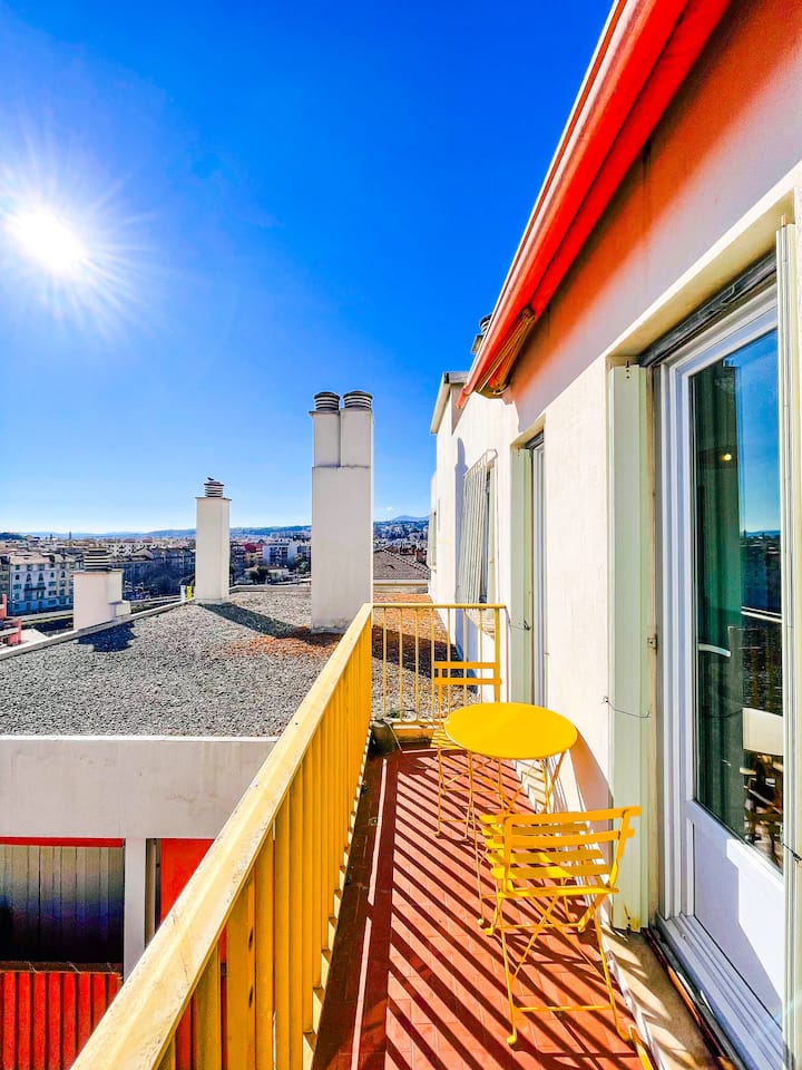 Studio Plein Sud Avec Balcon - Nica