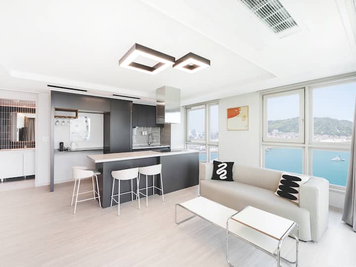 [Elmomento Songdo]신축테라스오션뷰/고급캡슐커피/해변/케이블카 - Busan