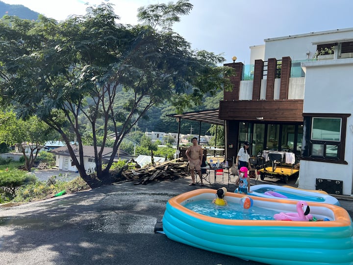 감성폭발,독채,실내바베큐(난방,환기),별밤,텃밭(쌈채) - 지정면