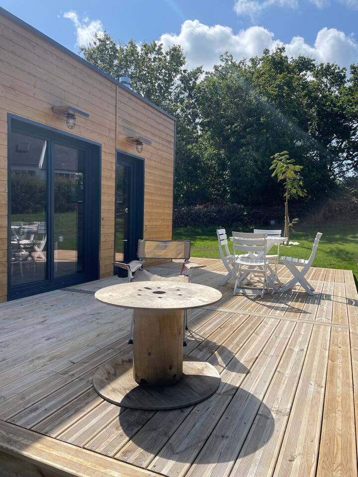 Maison Moderne En Bois Vue Mer - Morgat
