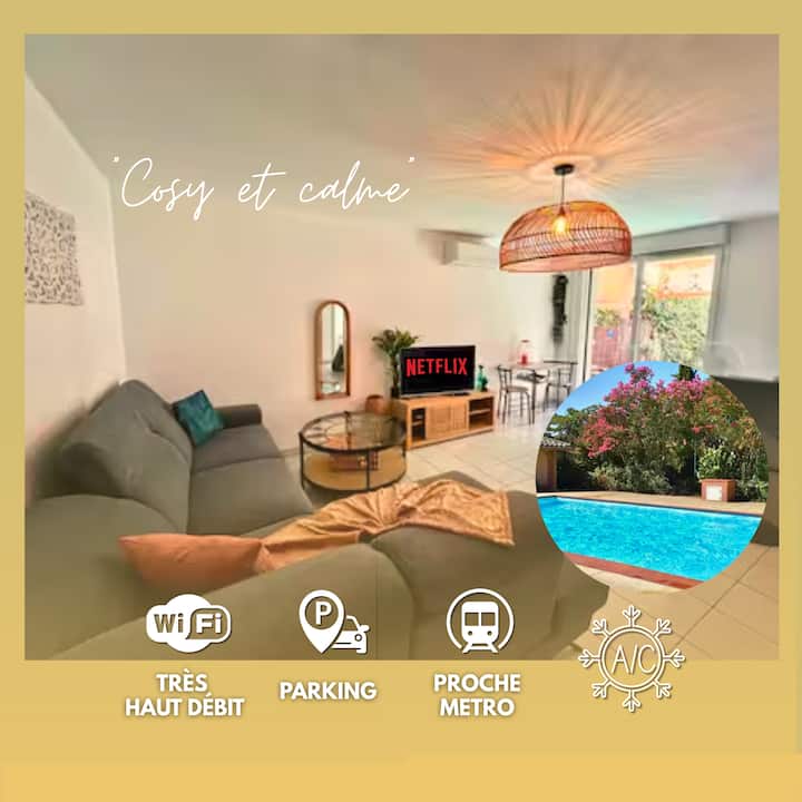 Le Ernest - Piscine, Clim, Parking Et Jardin Privé - Toulouse-Blagnac Airport (TLS)