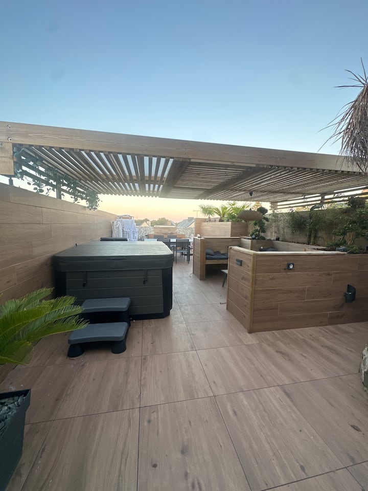 Superbe Maison De Bourg Avec Spa - Lannion