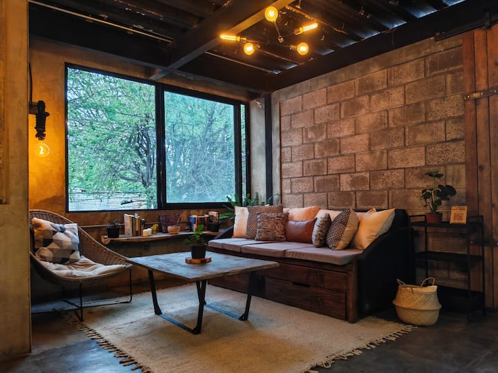 Industrial Loft With Private Terrace • 8 Min Akron - Mexico