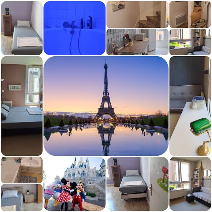 Cosy Duplex F3 Paris Disney - Bussy-Saint-Georges