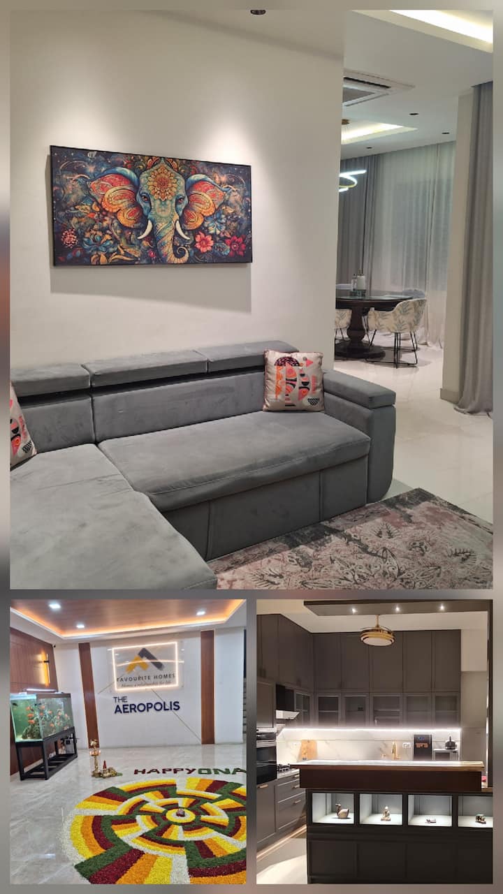 Luxury Apartment 2bhk 2x Double & 1x Single Bed - Thiruvananthapuram